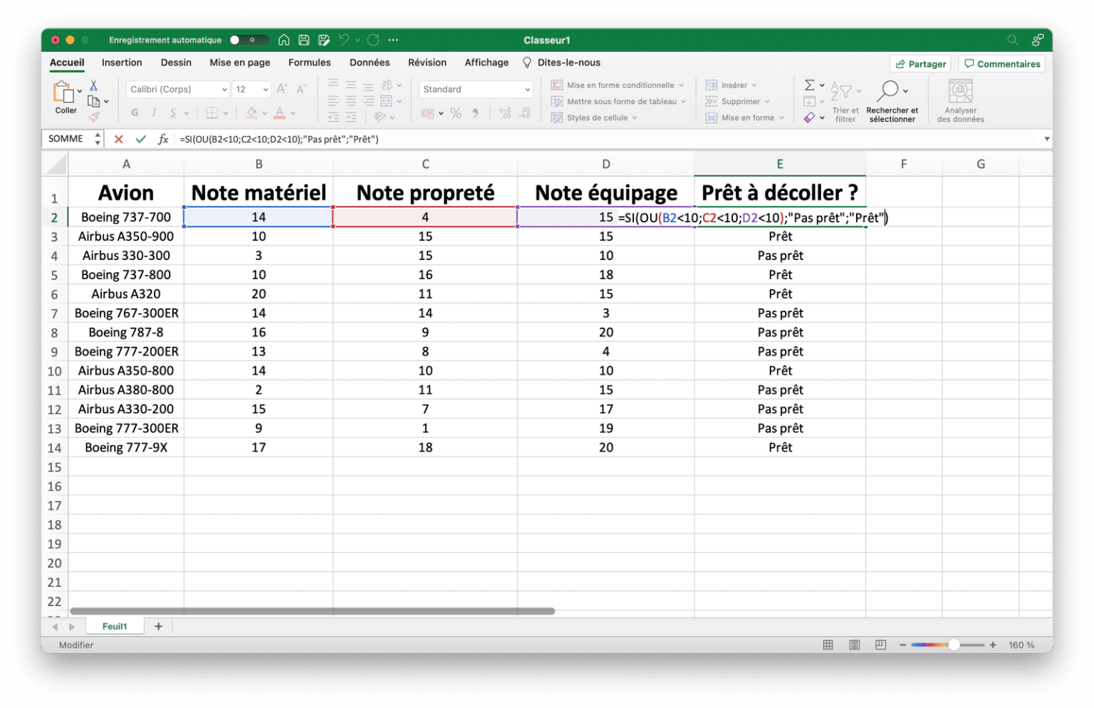 Comment Utiliser La Fonction Inférieur Ou égal Dans Excel
